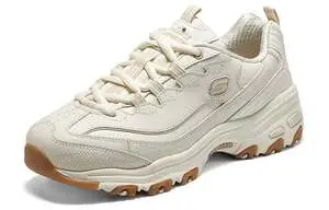 Sketchers D'lites Lace Up Sneakers - Beige