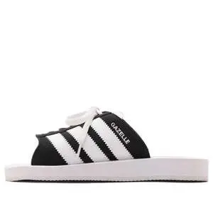 Adidas Gazelle Beach Slides With Lace-up Detailing - White/black