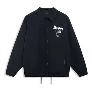 LI-NING Graphic Coach Jacket - Black/multi-color