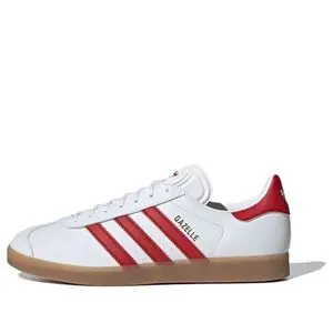 Adidas Adidas Gazelle Leather Sneakers White/red/brown