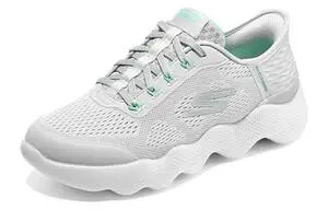 Sketchers Go Walk Massage Fit Athletic Sneakers - Grey/aqua