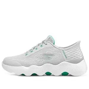 Sketchers Go Walk Massage Fit Athletic Sneakers - Grey/aqua