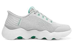 Sketchers Go Walk Massage Fit Athletic Sneakers - Grey/aqua