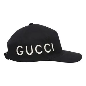 Gucci Embroidered Baseball Cap - Black
