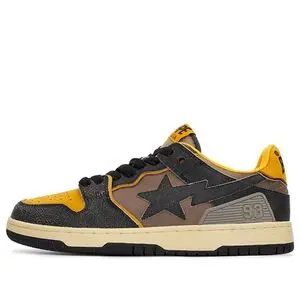 A BATHING APE Sk8 Sta Sneakers - Yellow/black