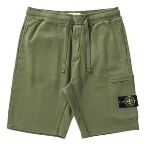 Stone Island Garment Dyed Sweatshorts - Green