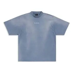 Balenciaga Medium Fit T-shirt - Blue/white