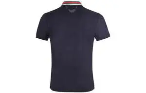Gucci Stripe Short Sleeve Polo Navy Blue