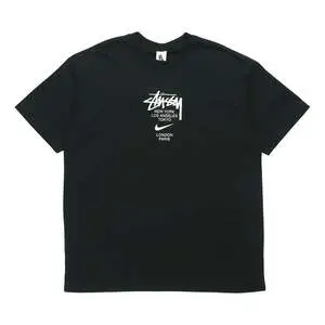 Nike X Stussy Crossover Round Neck Pullover T-shirt Asia Sizing - Black