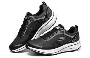 Sketchers Go Run Consistent Low Top Athletic Sneakers - Black/white