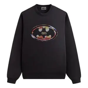Kith X Batman Logo Vintage Nelson Crewneck - Black