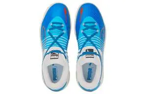 PUMA Fusion Nitro Basketball Sneakers - White/blue