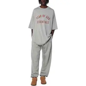 Fear Of God Jersey Crewneck Tee - Dark Heather