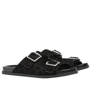 Gucci Gg Suede Slides
