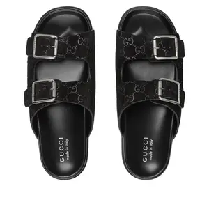 Gucci Gg Suede Slides
