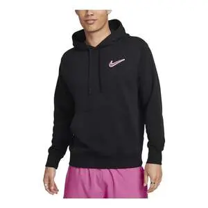 Nike Pullover French Terry Hoodie - Black/pinksicle