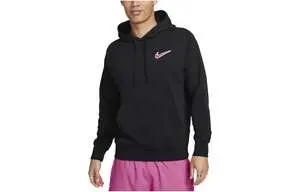 Nike Pullover French Terry Hoodie - Black/pinksicle
