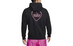 Nike Pullover French Terry Hoodie - Black/pinksicle