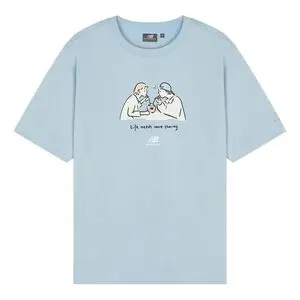NEW BALANCE X Pk Graphic T-shirt - Sky Blue/white