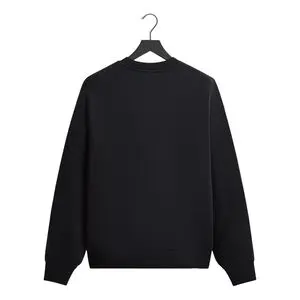 Kith Classic Logo Leopard Applique Nelson Crewneck - Black