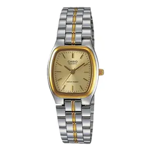Casio Quartz Analog Watch With Two-tone Stainless Steel Bracelet - Silver