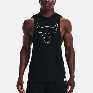 Under Armour Project Rock Brahma Bull Tank - Black/white