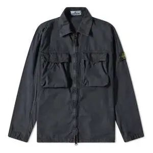 Stone Island Brushed Cotton Shirt Jacket