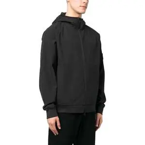 Stone Island Light Soft Shell Hooded Jacket