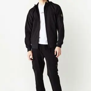 Stone Island Light Soft Shell Hooded Jacket