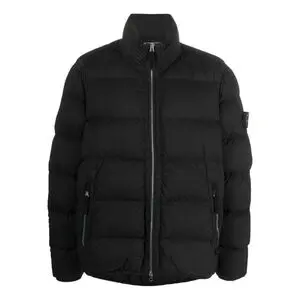 Stone Island Garment Dyed Down Jacket - Black