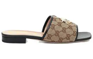 Gucci Gg Canvas Slide Sandals - Default Color