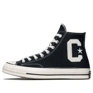 CONVERSE Chuck Taylor All Star 1970s Varsity Letter High Top Sneakers - Black