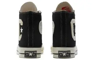 CONVERSE Chuck Taylor All Star 1970s Varsity Letter High Top Sneakers - Black
