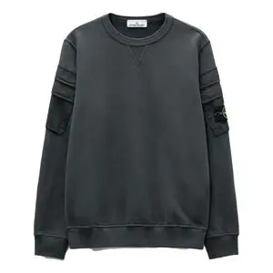 Stone Island Crewneck With Sleeve Pockets