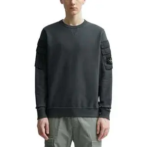 Stone Island Crewneck With Sleeve Pockets