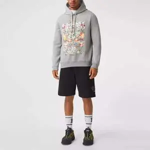 Burberry Printed Pullover Hoodie
