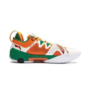 LI-NING Badfive Furious 2 Sneakers - White/orange/green