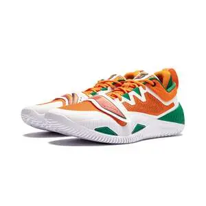 LI-NING Badfive Furious 2 Sneakers - White/orange/green