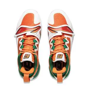 LI-NING Badfive Furious 2 Sneakers - White/orange/green