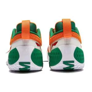 LI-NING Badfive Furious 2 Sneakers - White/orange/green