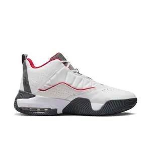 JORDAN Air Stay Loyal High Top Sneakers - White/light Graphite/university Red