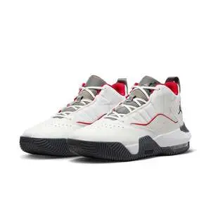 JORDAN Air Stay Loyal High Top Sneakers - White/light Graphite/university Red