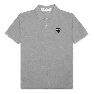 Play Comme Des Garcon Polo Black Emblem - Grey