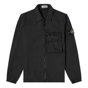Stone Island Zip Pocket Overshirt - Black