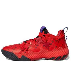 Adidas Harden Volume 6 Vivid Monogram Sneakers - Red