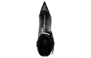 Alexander McQueen Leather Zip Up Ankle Boots