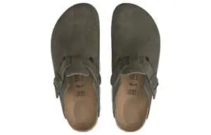BIRKENSTOCK Boston Suede Leather Clogs