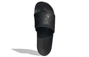 Adidas Adilette Comfort Slide With Repeat Logo Detailing - Carbon/core Black
