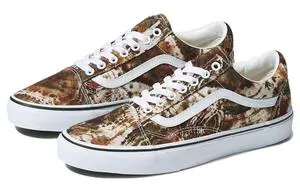 VANS Old Skool 'tie-dye Brown' Lace-up Sneakers - Tan