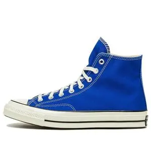 CONVERSE Converse Chuck 70 Hi Rush Blue Canvas Lace-Up High Top Sneakers Blue